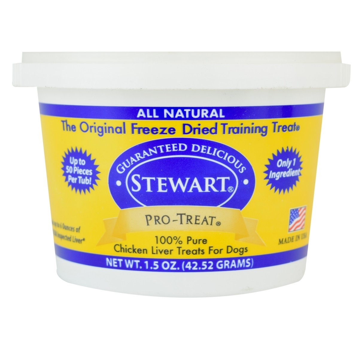 STEWART® PRO-TREAT FREEZE DRIED CHICKEN LIVER TUB - 1.5 OZ | Starpet ...