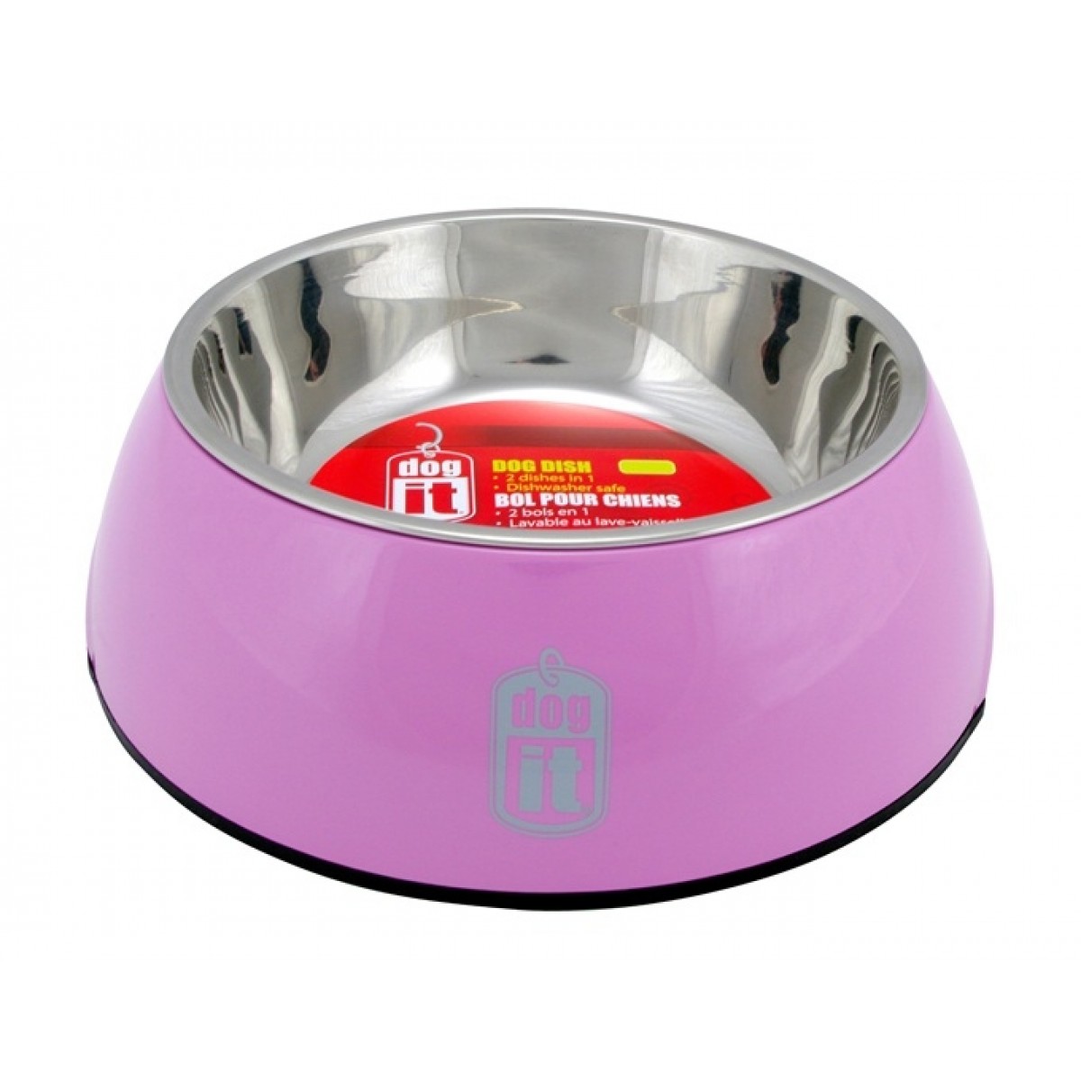 Dogit 2-in-1 Dog Dish, Medium, Pink, 700ml (73547) | Starpet ...