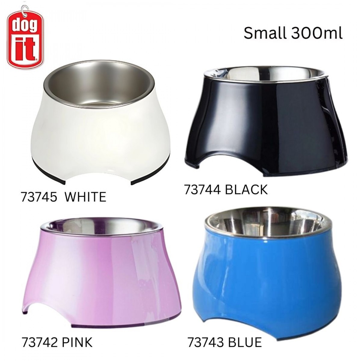 Dogit Elevated Dog Dish, Pink, Small 300ml (73742) | Starpet ...